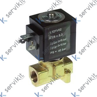 Electroválvula_CF: Válvula magnética latón 2 vías 24VAC empalme 1/4" L ...